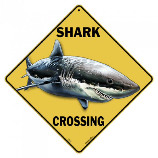 Shark Crossing Sign